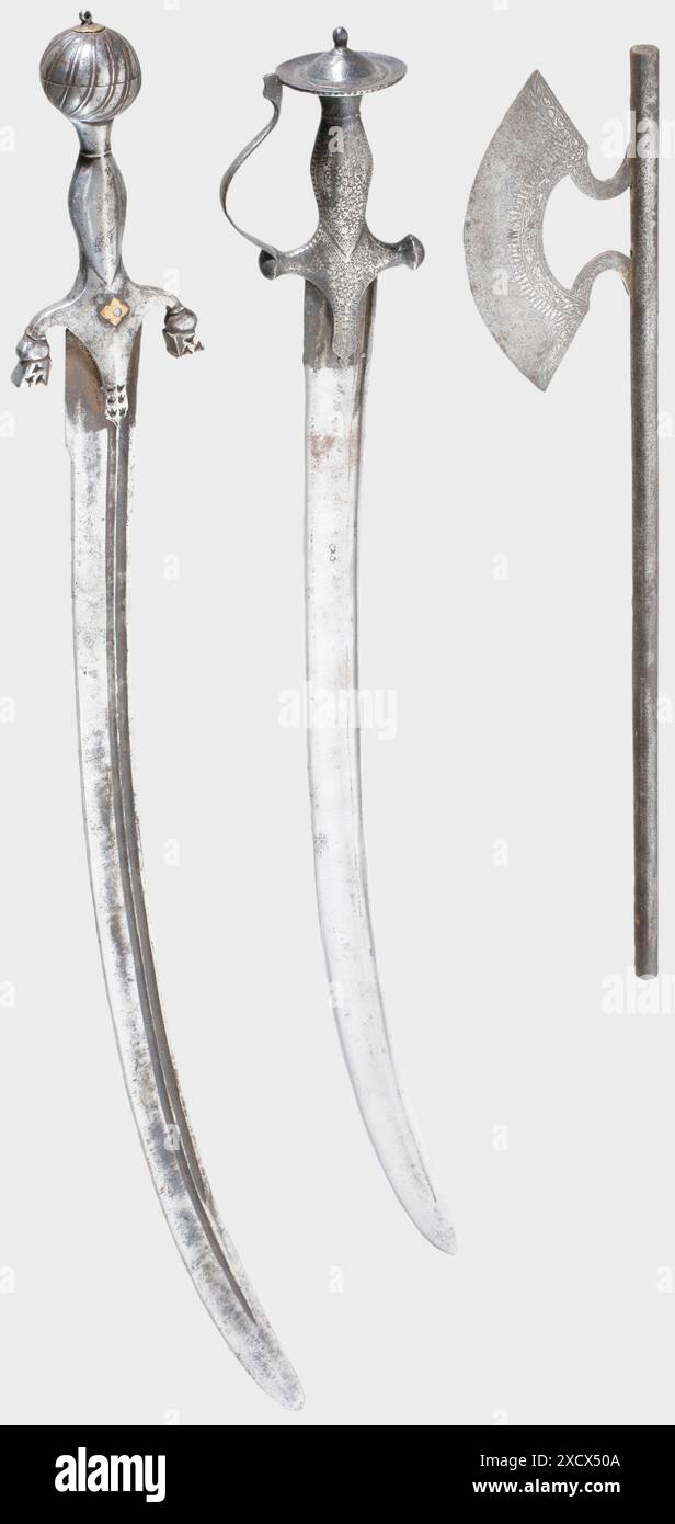 weapons, swords, Asian, talwar, 19th century, PROPERTY-RELEASED Stock ...
