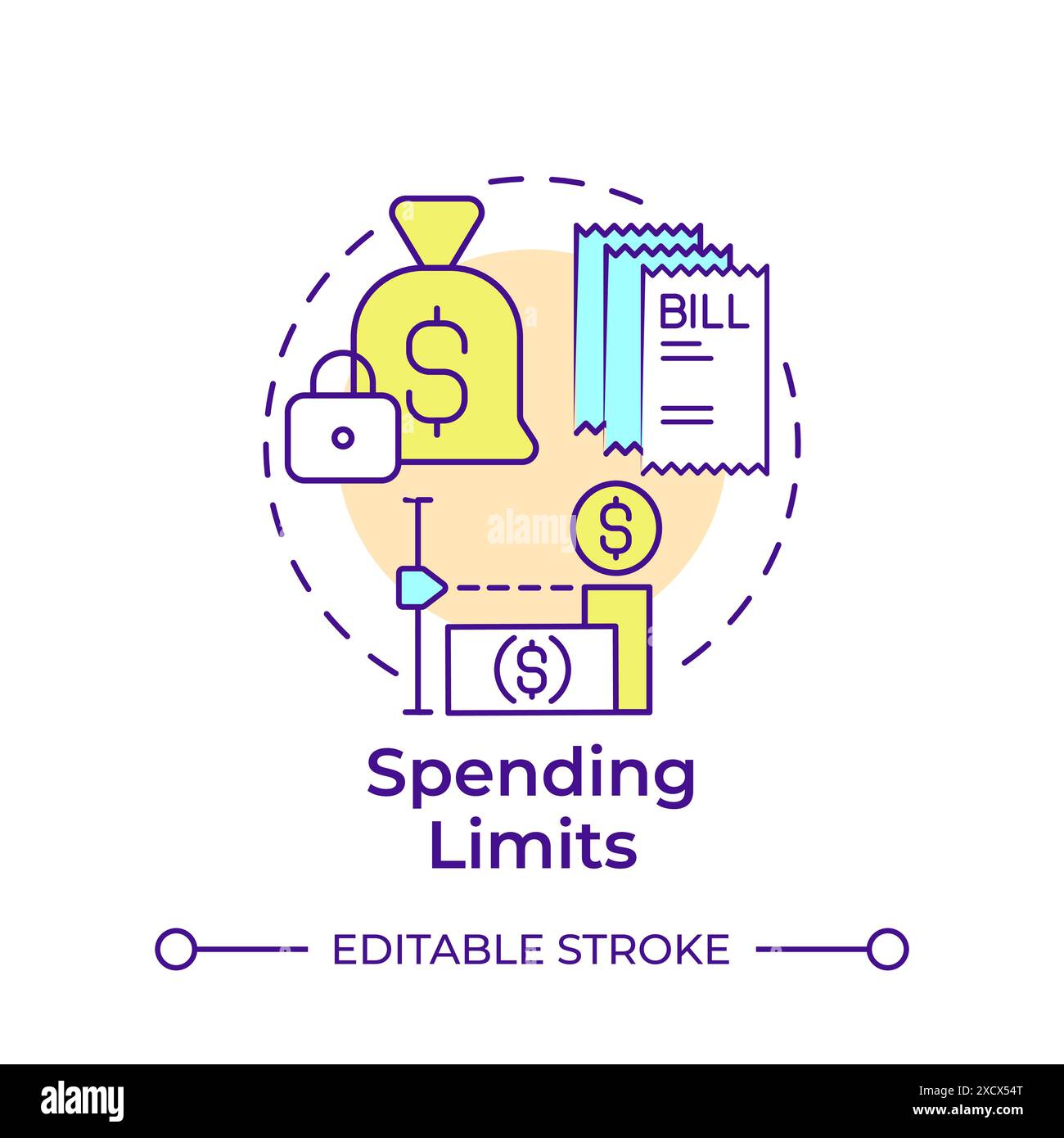 Money limits Stock Vector Images - Alamy