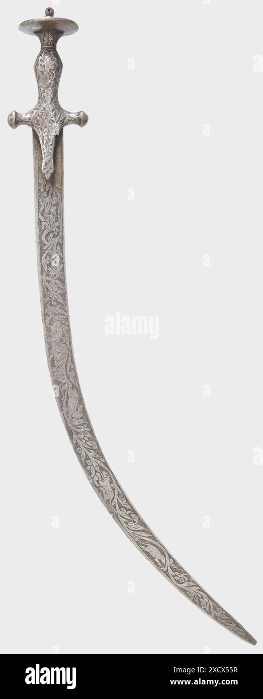 weapons, swords, Asian, talwar, 19th century, PROPERTY-RELEASED Stock ...