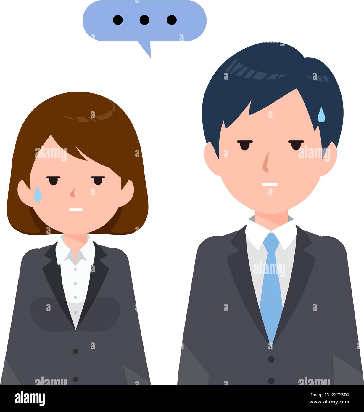 Business people in suits. Trouble, Disbelief, dismay, confusion Stock ...