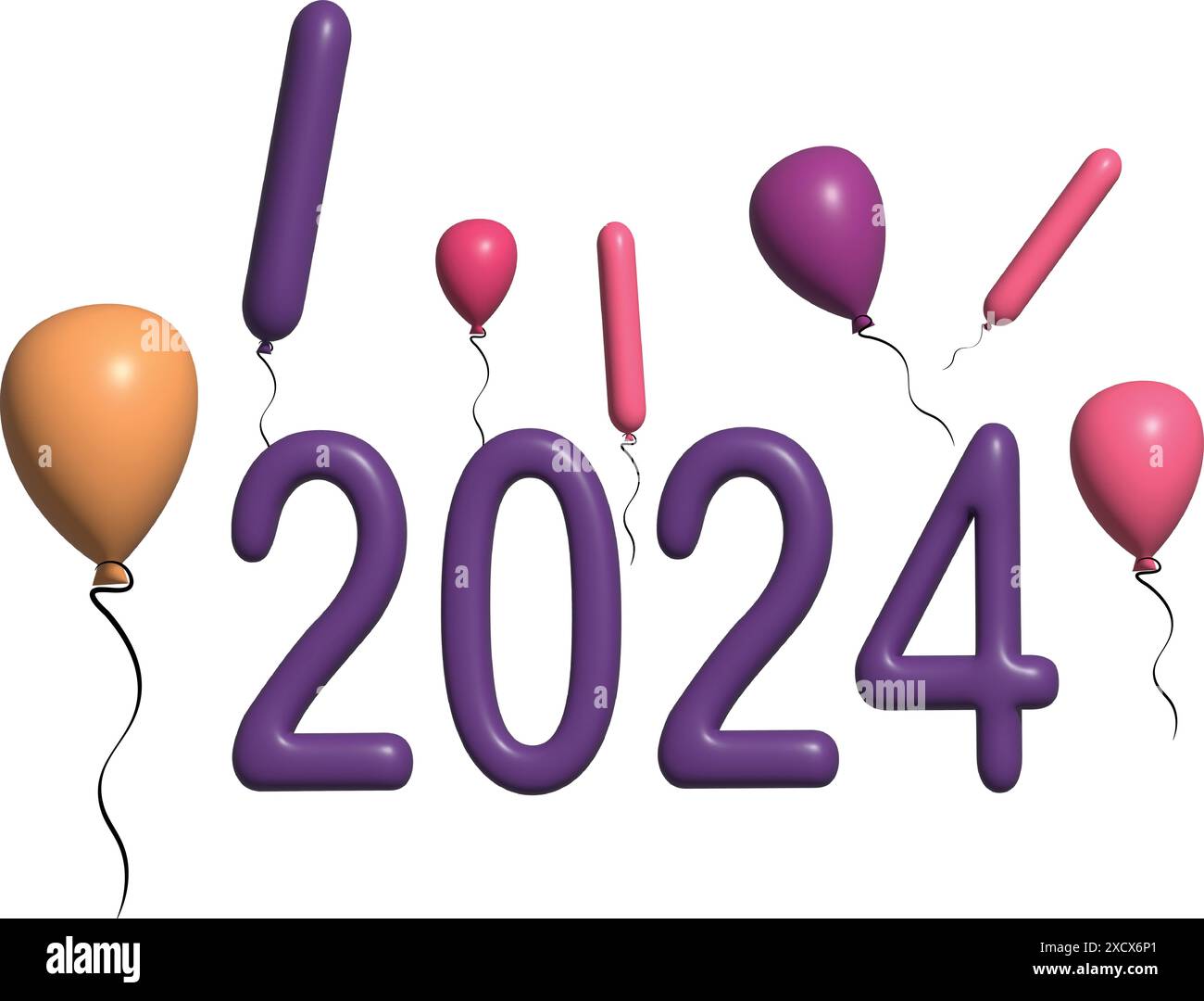 Célébration 2024 Stock Vector Images - Alamy