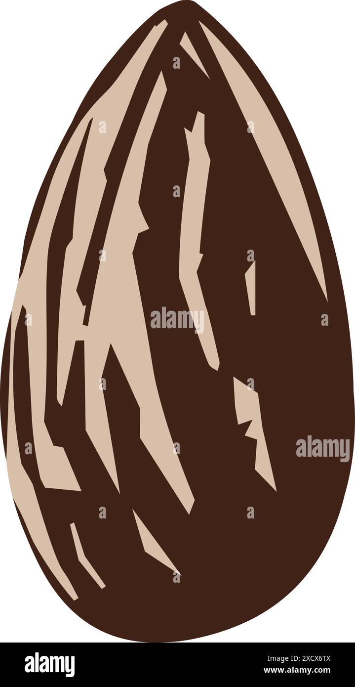 Roasted brown abstract, almond icon Stock Vector Image & Art - Alamy