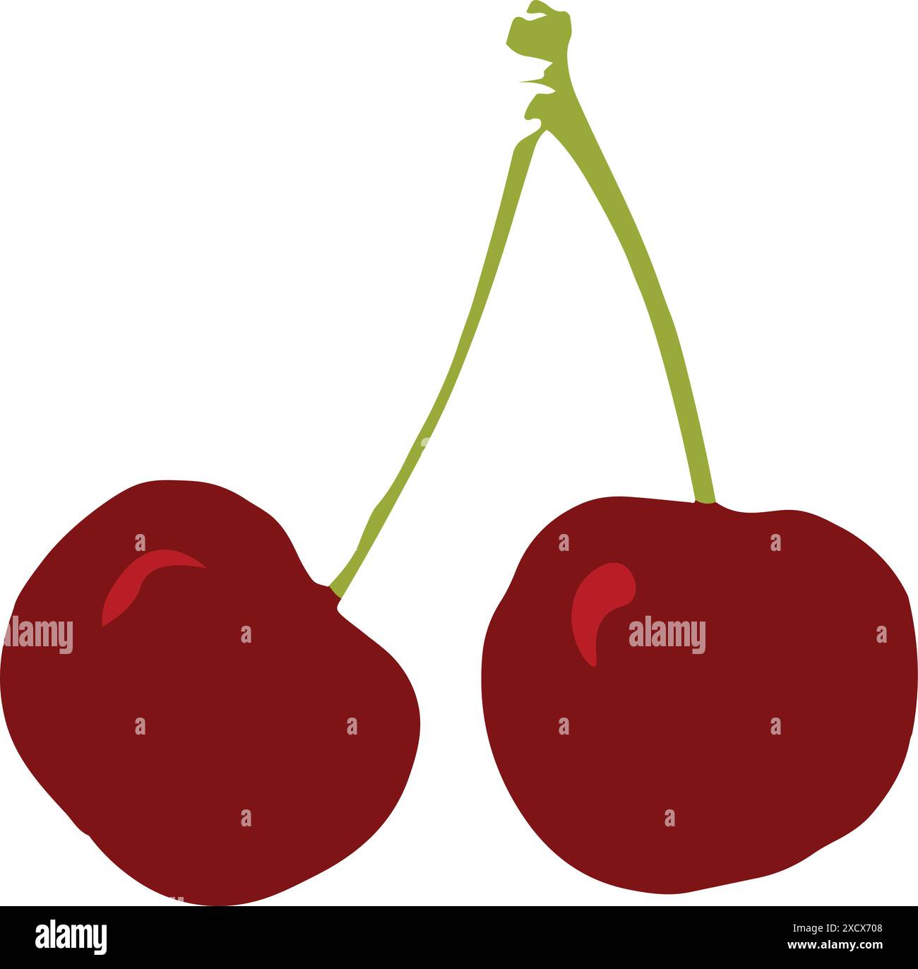 An illustration of cherries, featuring a vibrant and appealing design ...