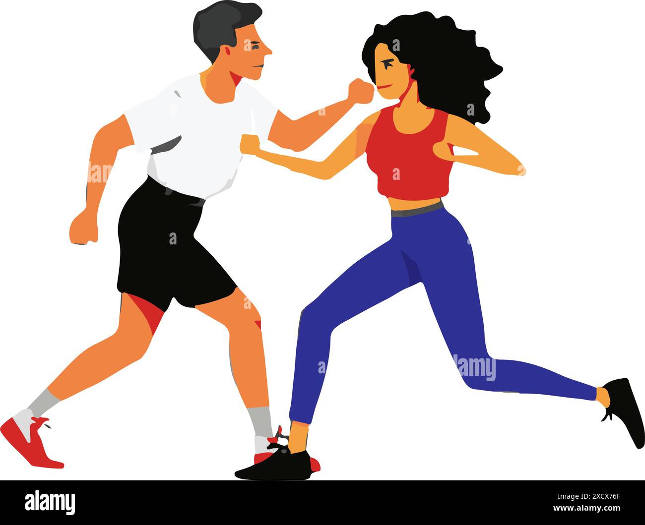 Animated Boxing Stock Vector Images Alamy