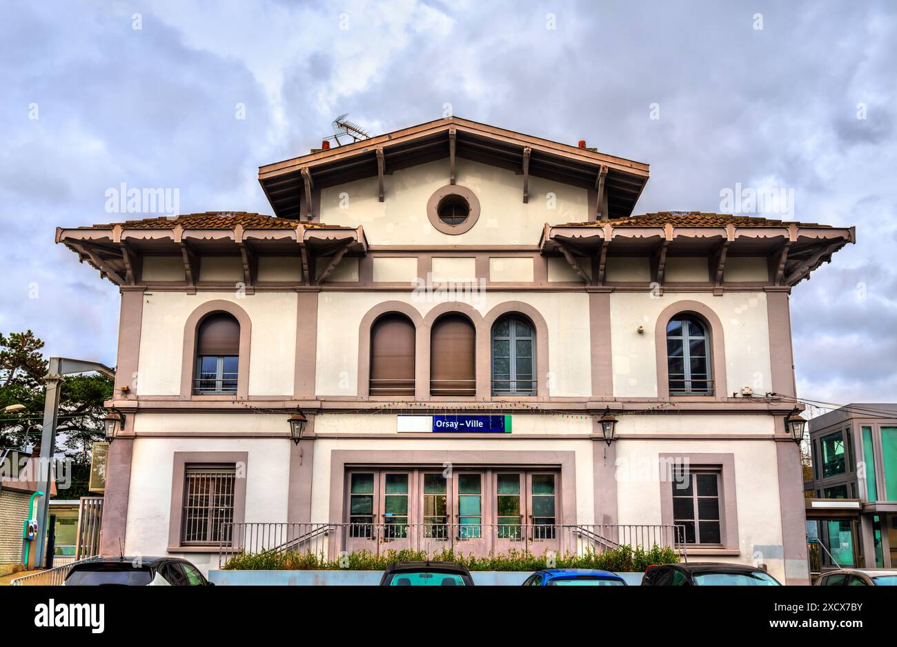 Orsay-Ville commuter train station in Orsay near Paris, France Stock ...