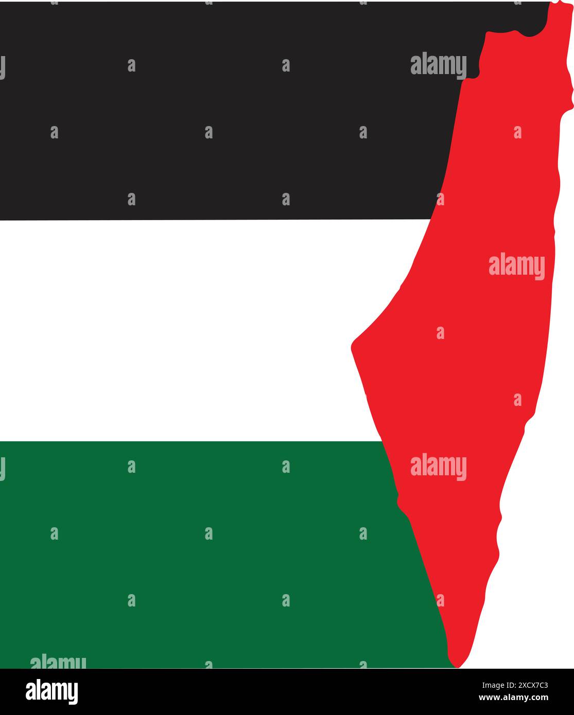 Palestine flag map hi-res stock photography and images - Alamy