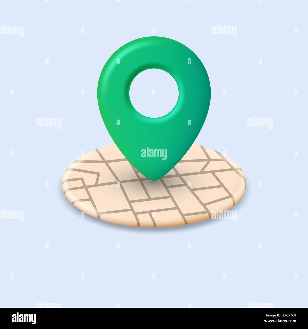 Symbol of GPS and navigation, social networks, mobile applications over ...