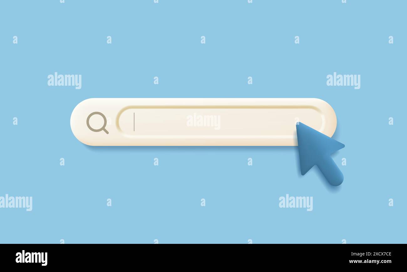 Navigational search for a web browser with a 3D mouse cursor in the ...