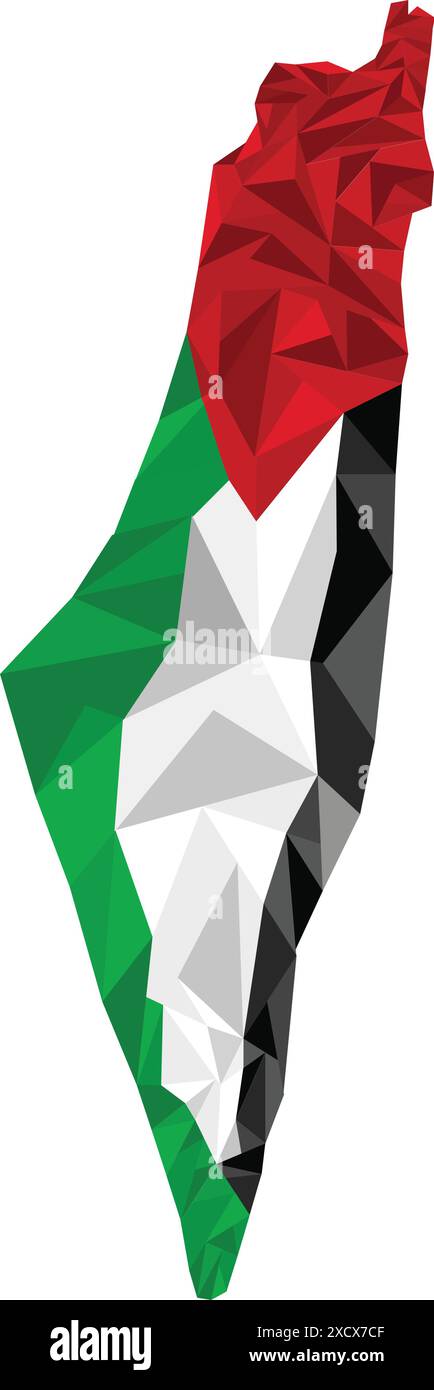 Artistic Map of Palestine: Creative Depiction with Unique Design ...