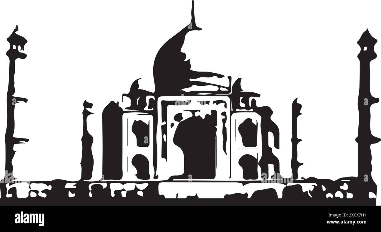 Taj mahal representation Stock Vector Images - Alamy