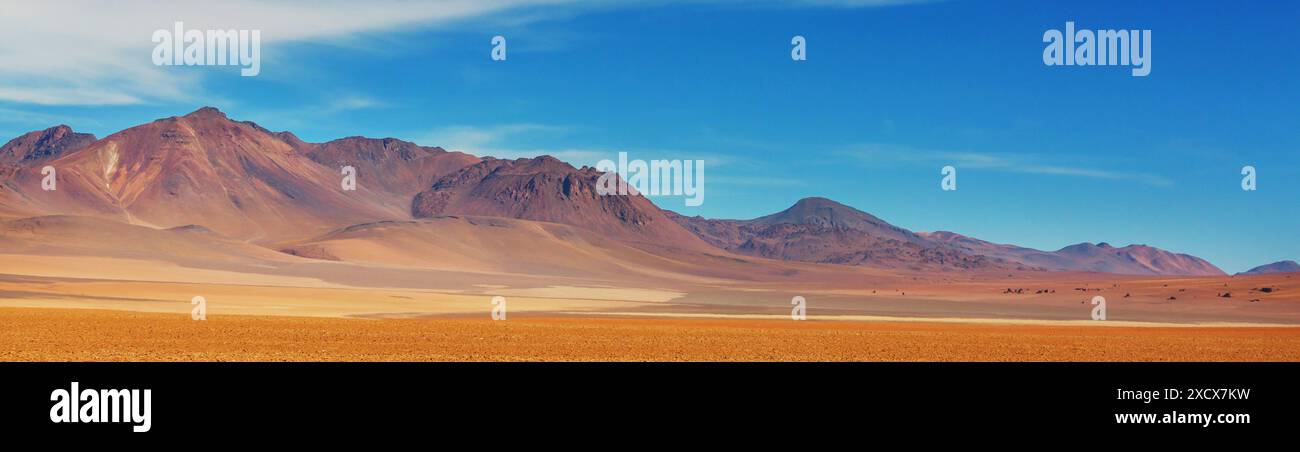 Epic Salvador Dali desert. Unusual natural landscapes in Bolivia Stock ...