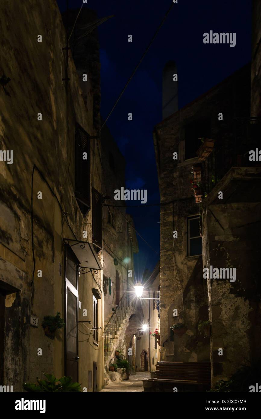 Capalbio medieval village skyline at night. Maremma Tuscany Italy ...