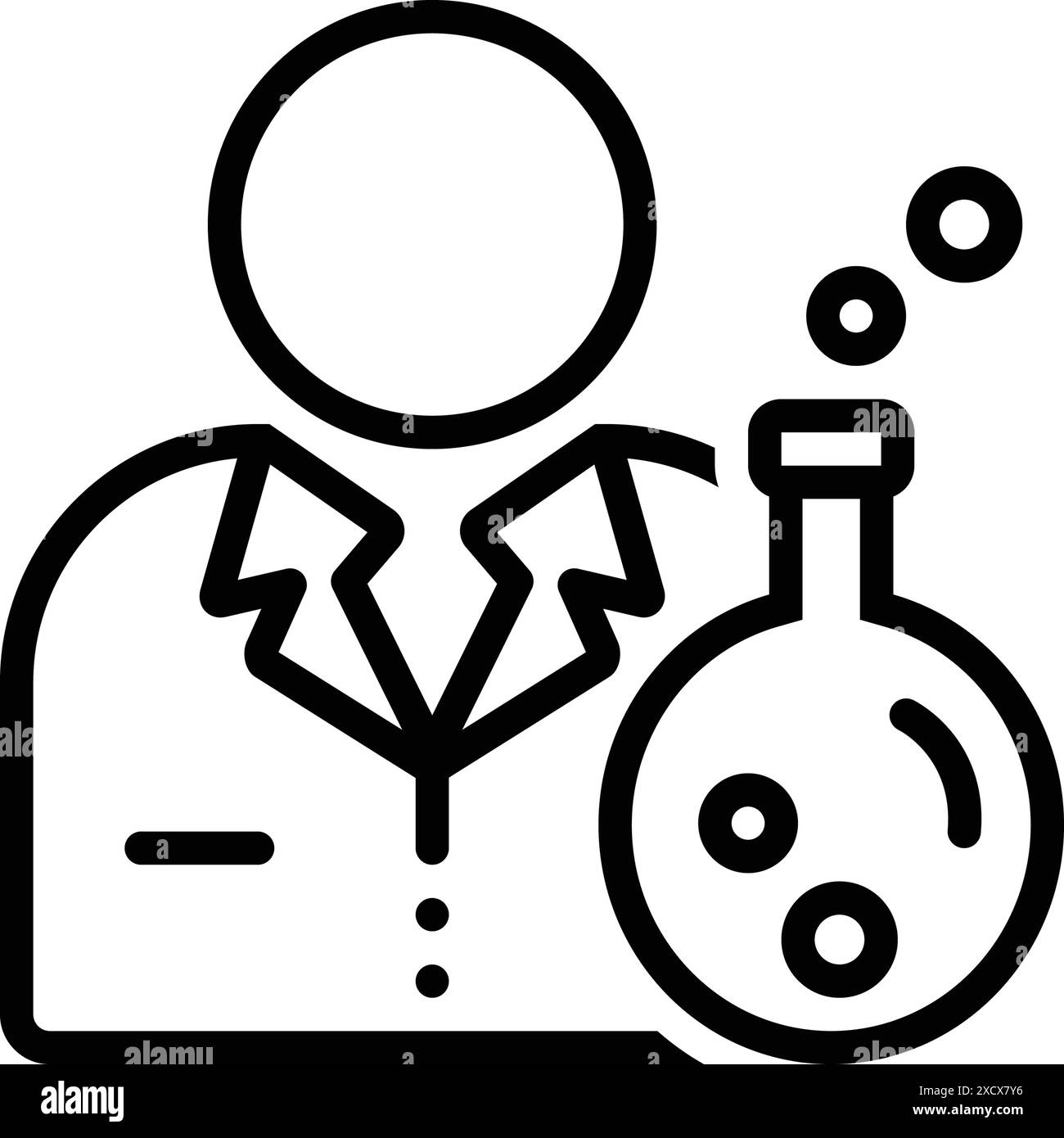 Chemist icon vector vectors Black and White Stock Photos & Images - Alamy