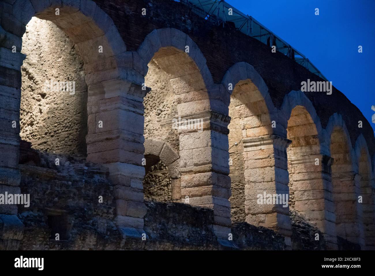 Roman amphitheatre, Arena di Verona (Verona Arena) built in I AD, the ...