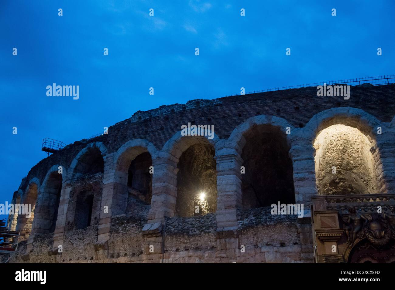 Roman amphitheatre, Arena di Verona (Verona Arena) built in I AD, the ...