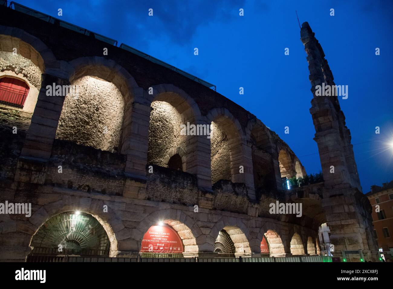 Roman amphitheatre, Arena di Verona (Verona Arena) built in I AD, the ...