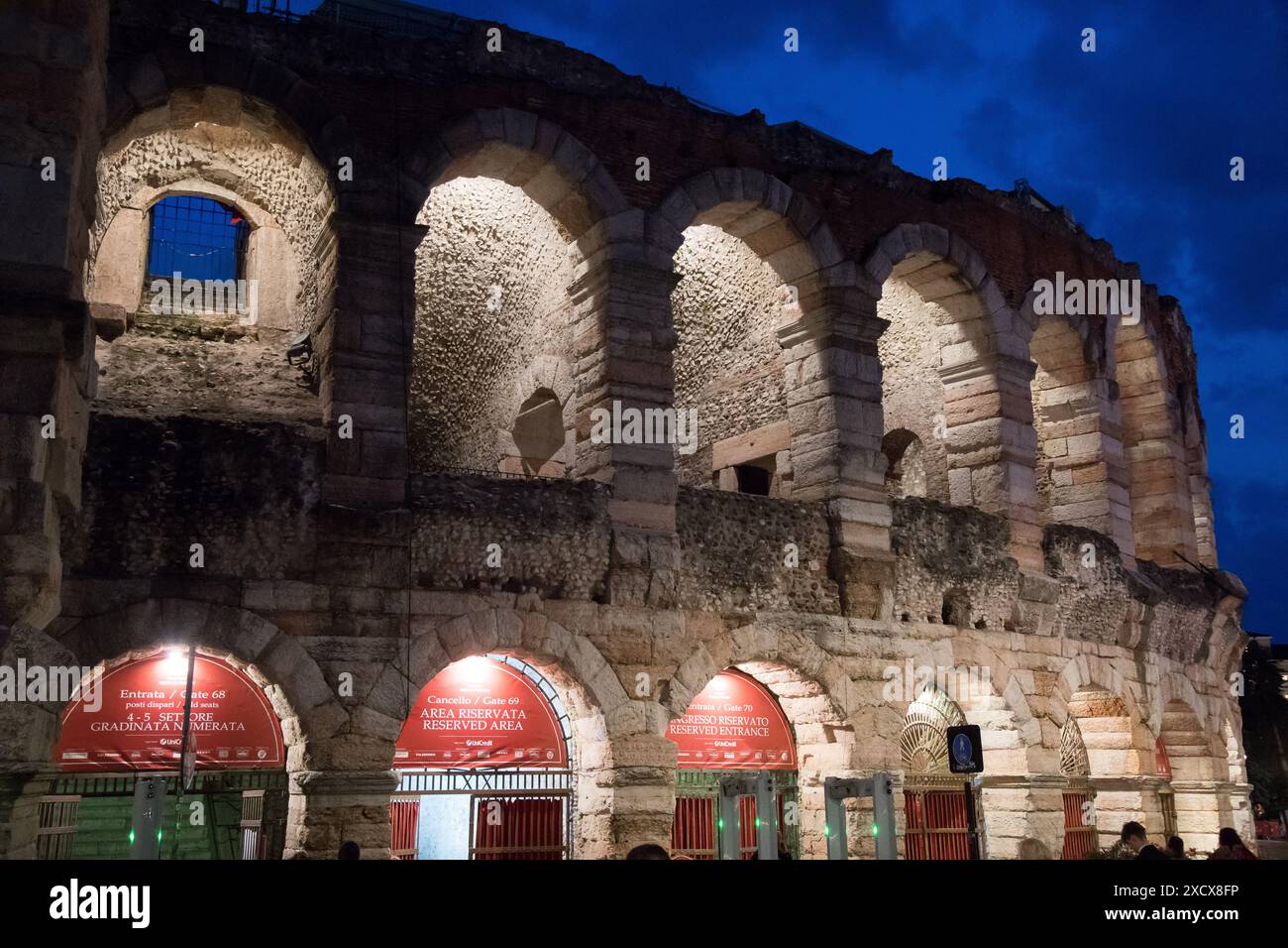 Roman amphitheatre, Arena di Verona (Verona Arena) built in I AD, the ...