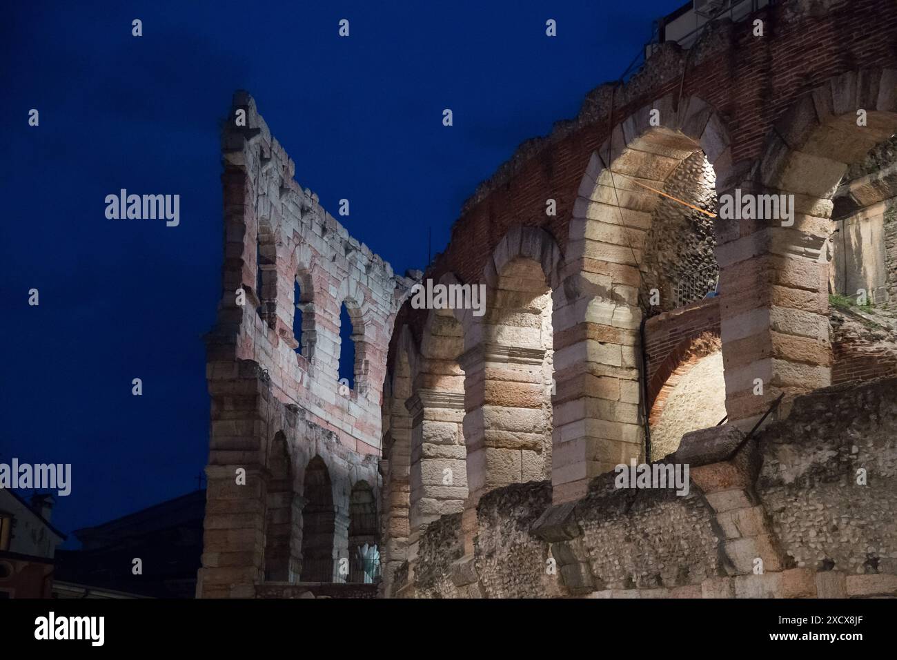 Roman amphitheatre, Arena di Verona (Verona Arena) built in I AD, the ...