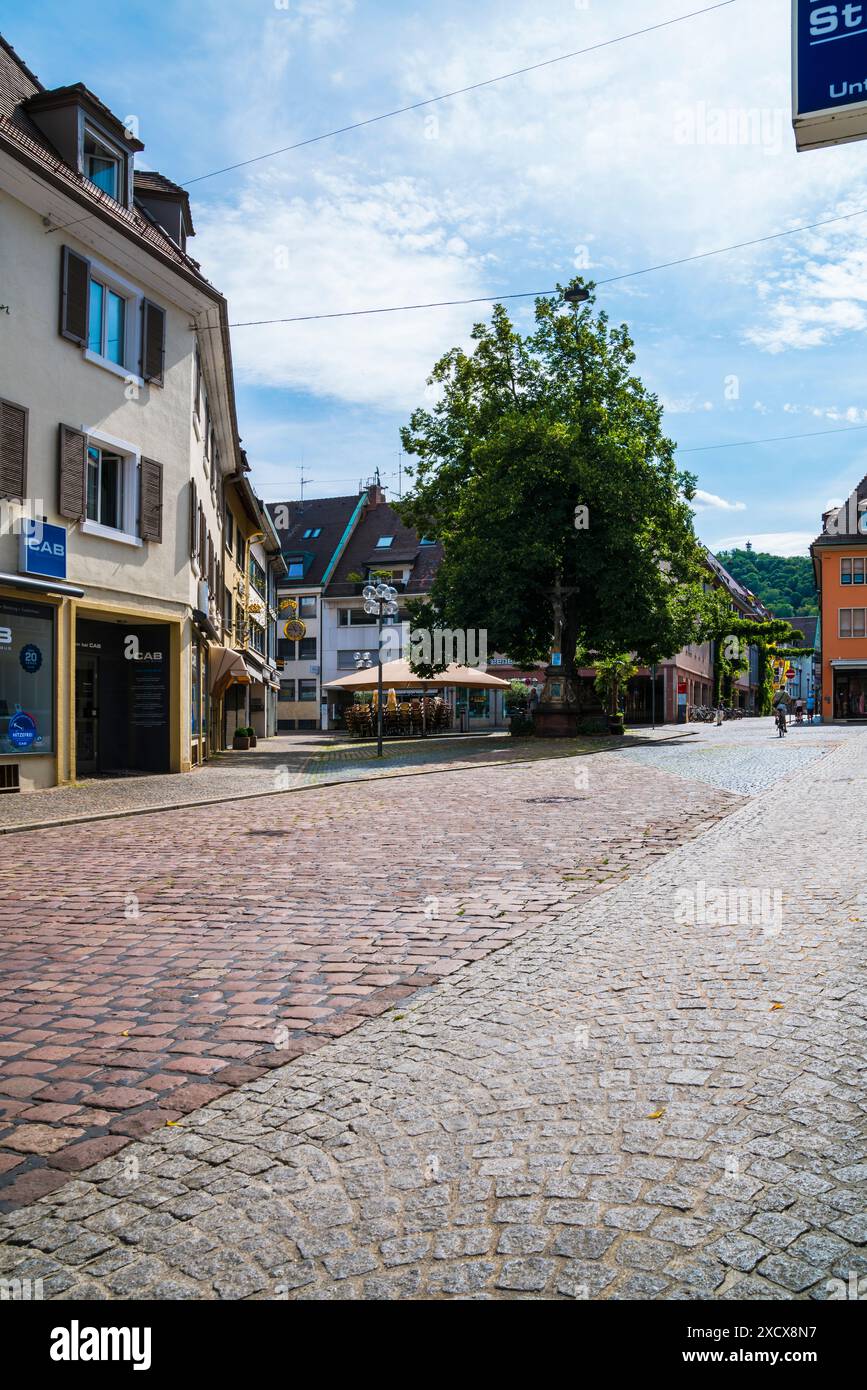 Freiburg im Breisgau, Germany, July 23, 2023, Entrance to old town ...