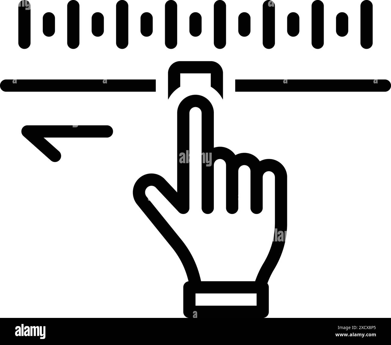Left swipe icon Cut Out Stock Images & Pictures - Alamy