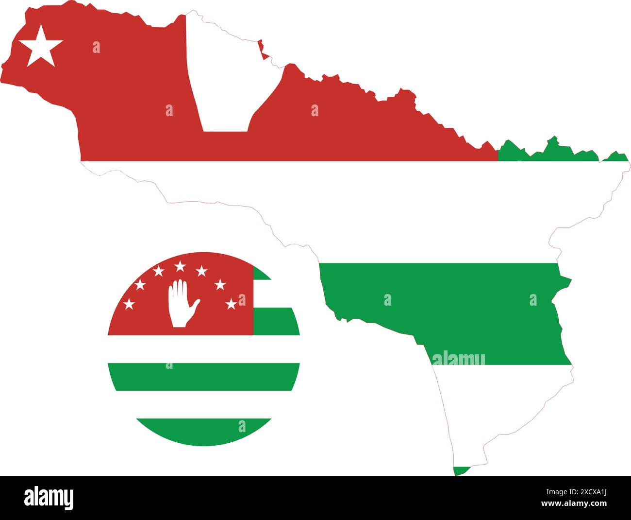 Abkhazia map hi-res stock photography and images - Alamy