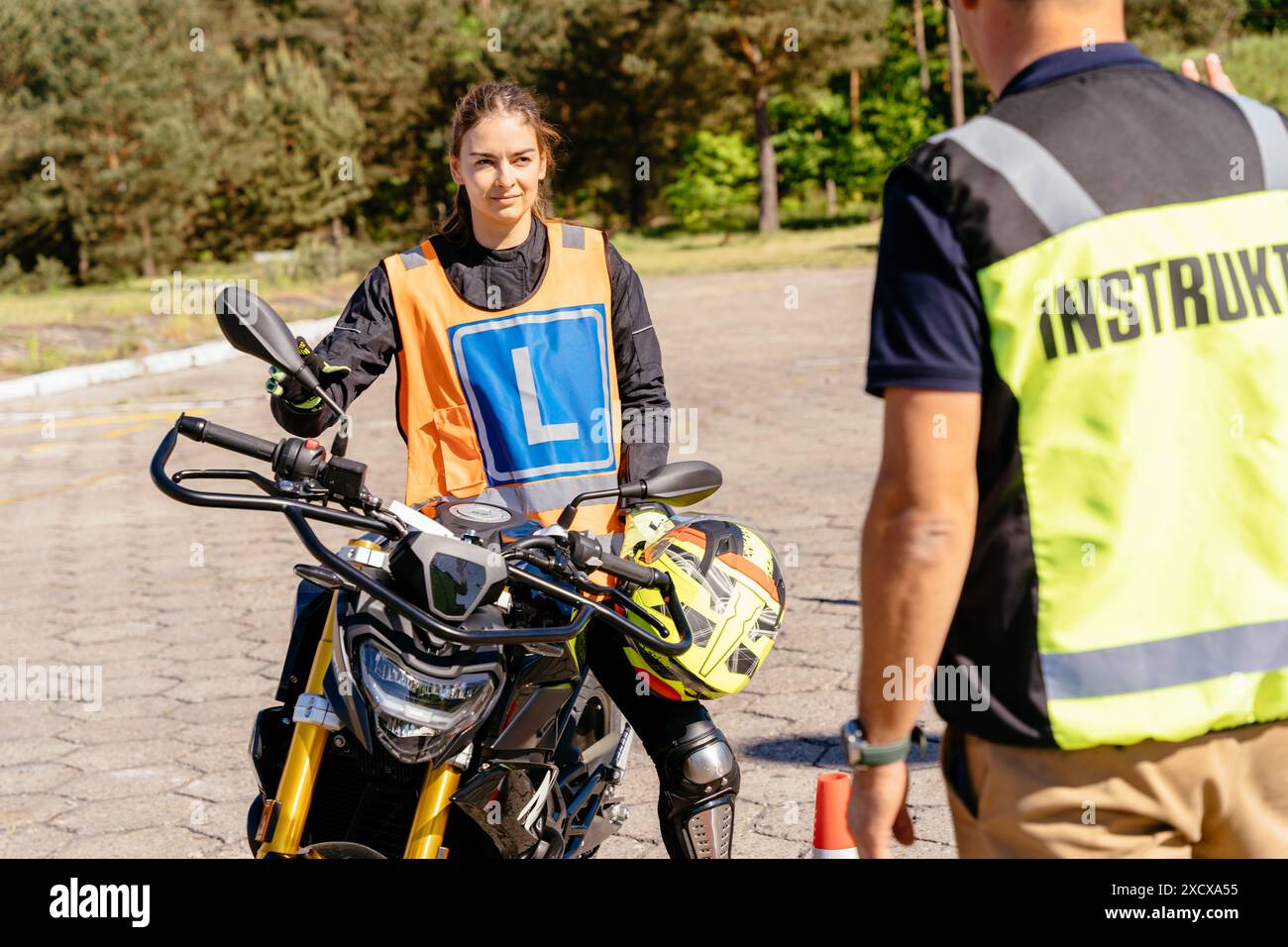 Learner biker hi-res stock photography and images - Alamy