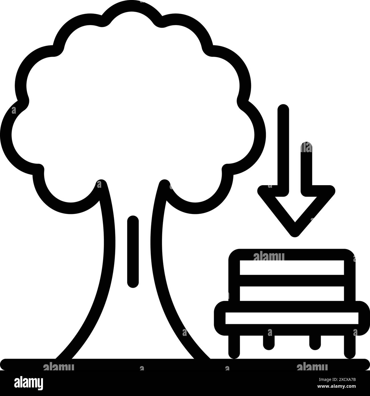 Trees below Stock Vector Images - Alamy