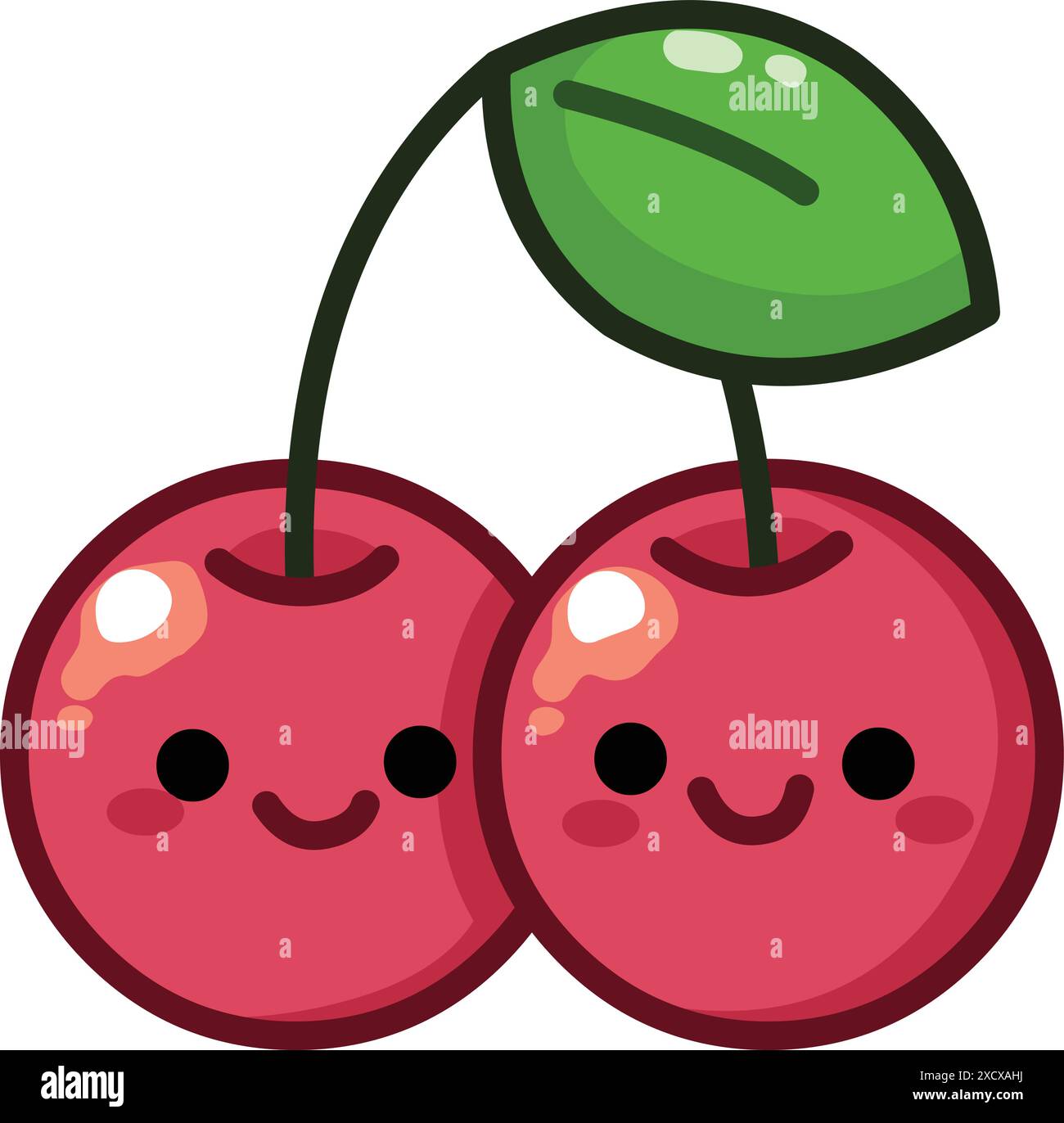 Two cute happy smiling Stock Vector Images - Alamy