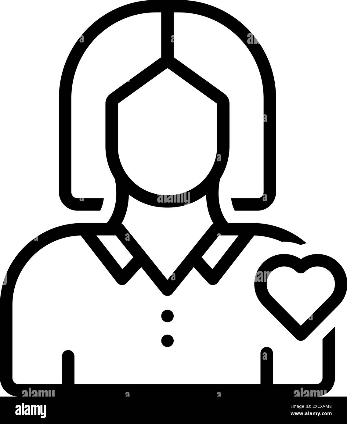 Icon for herself ,self Stock Vector Image & Art - Alamy