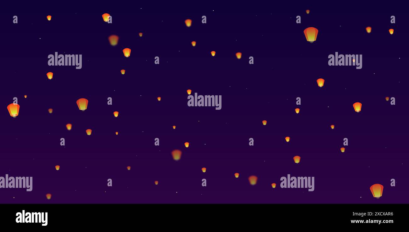 Lanna paper lantern in Stock Vector Images - Alamy