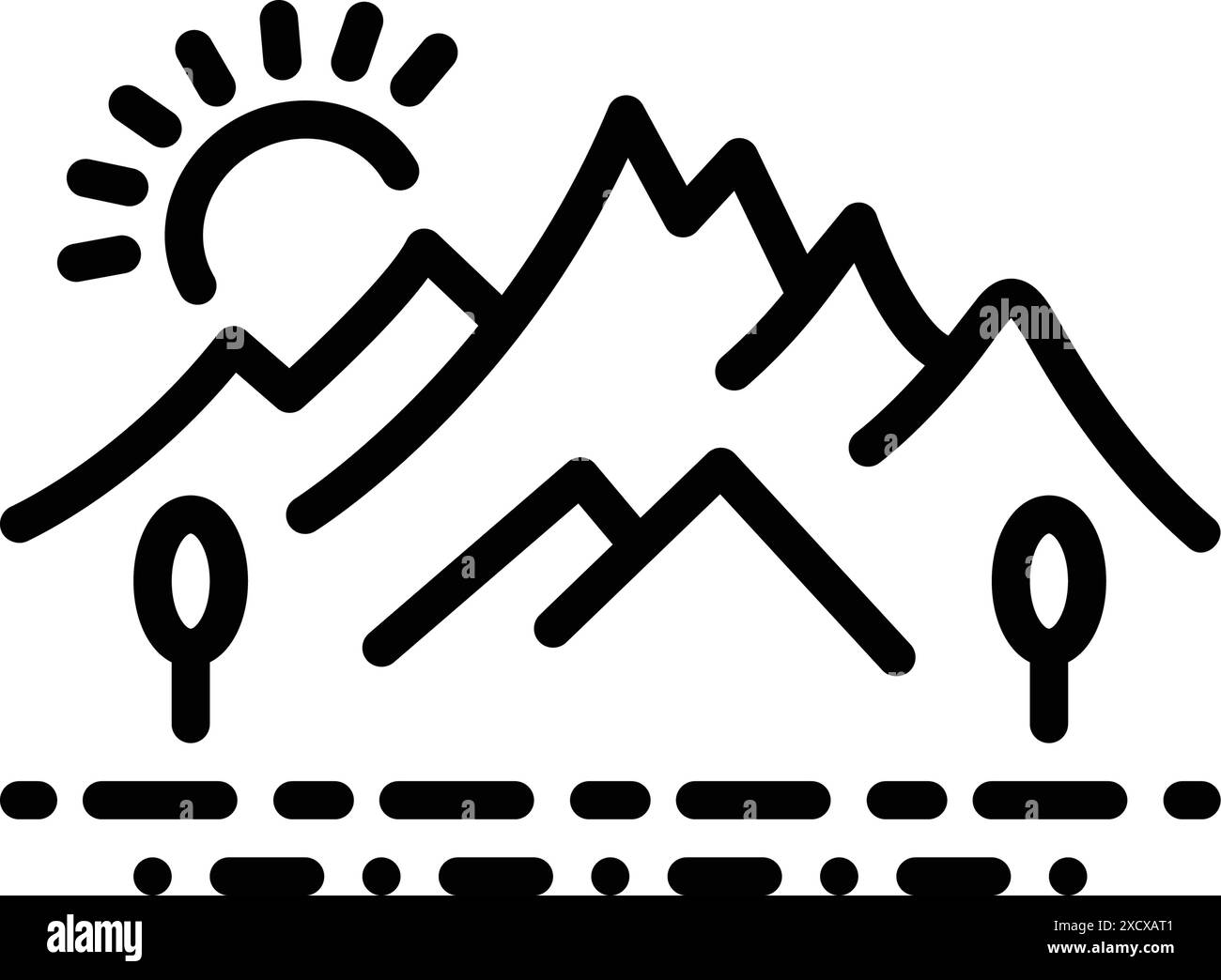 Icon for hill,countryside Stock Vector Image & Art - Alamy