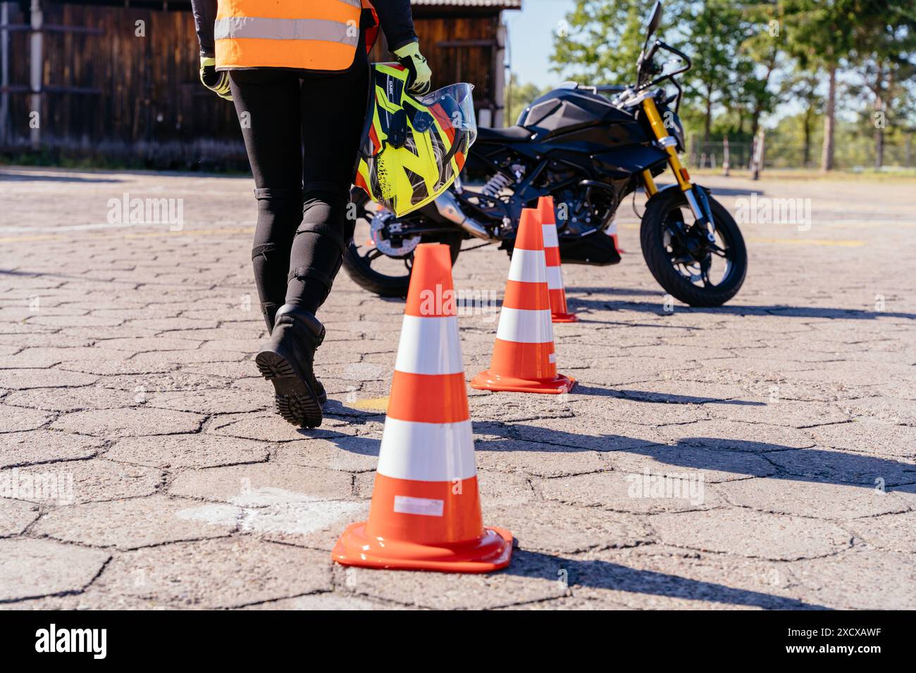 Motorcycle riding instructor student hi-res stock photography and ...