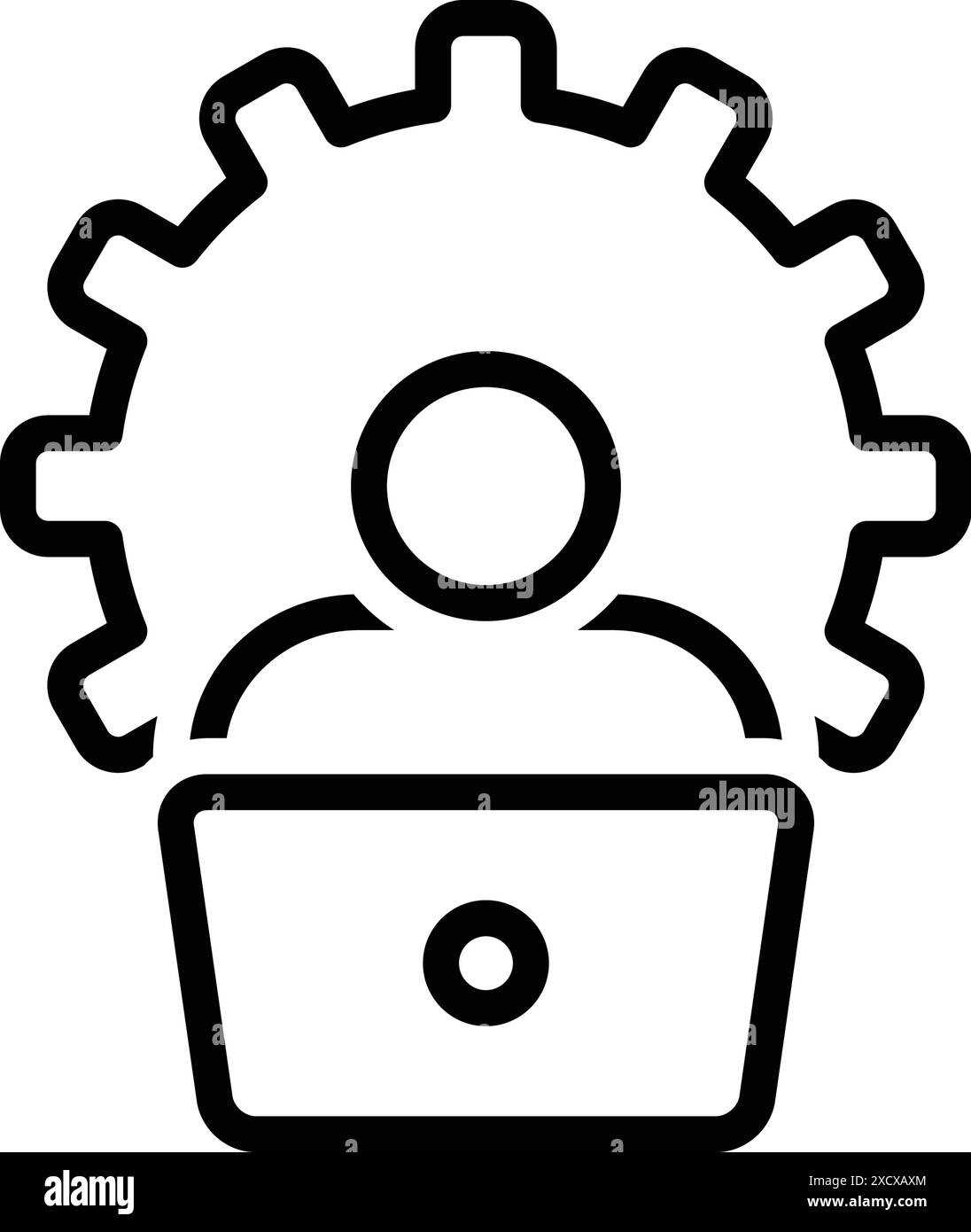 Icon for administrator,laptop Stock Vector Image & Art - Alamy