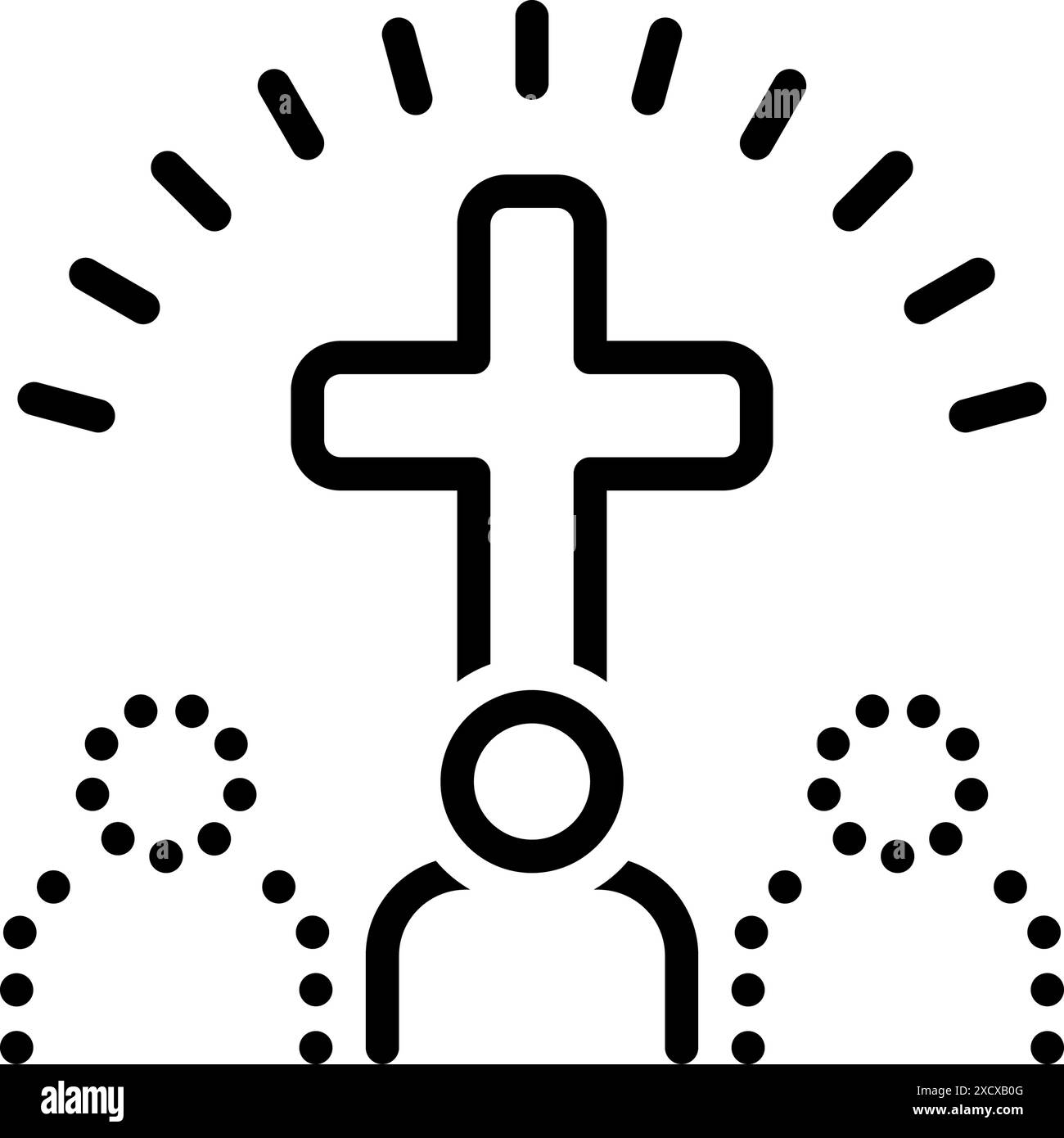 Icon belief faith trust Black and White Stock Photos & Images - Alamy
