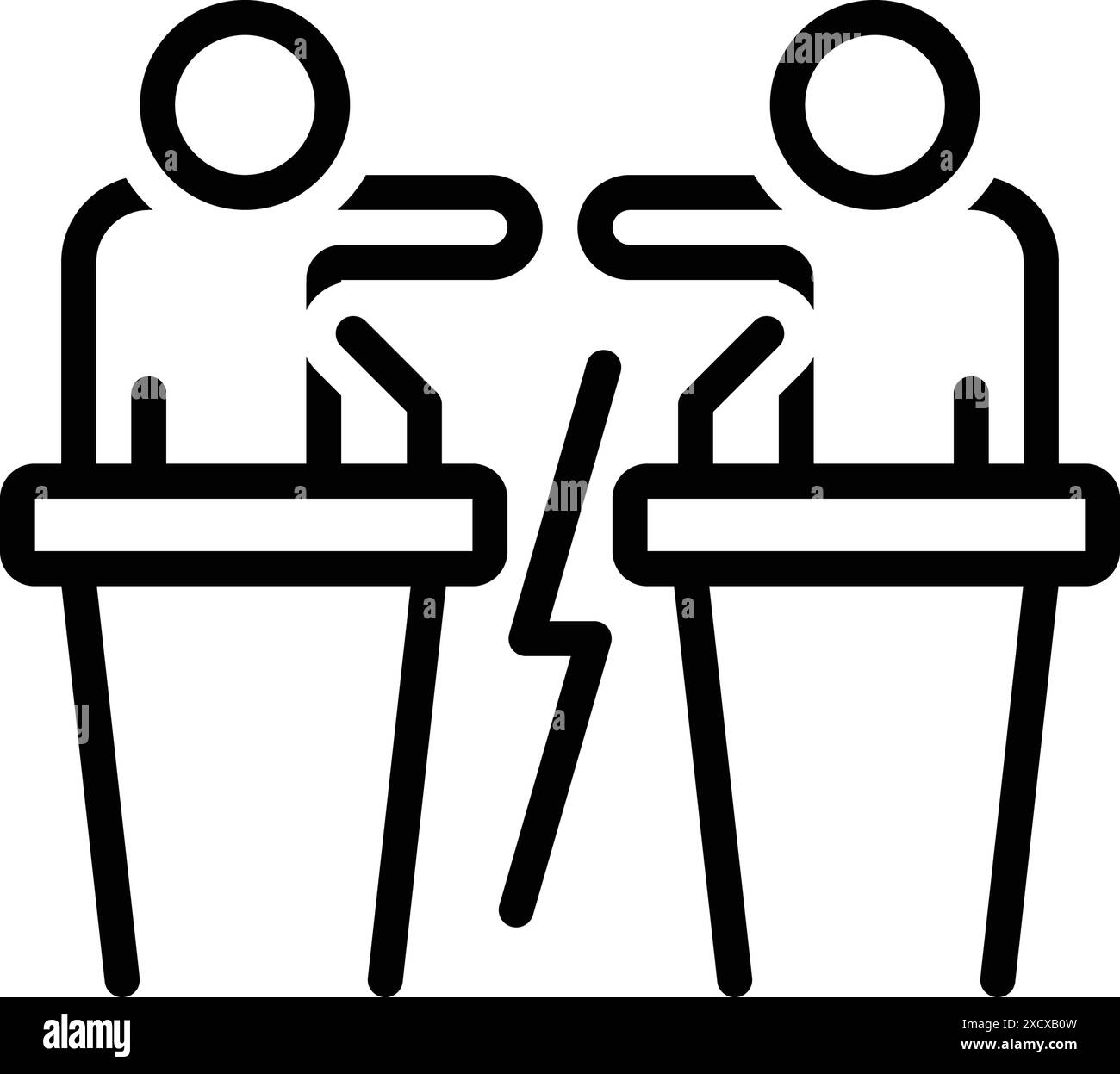 Icon for opposition,debate Stock Vector Image & Art - Alamy