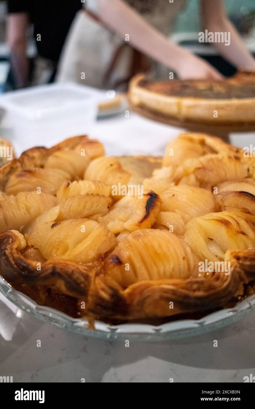 Homemade apple pie at Pages & Sips, cafe restaurant bookshop with ...