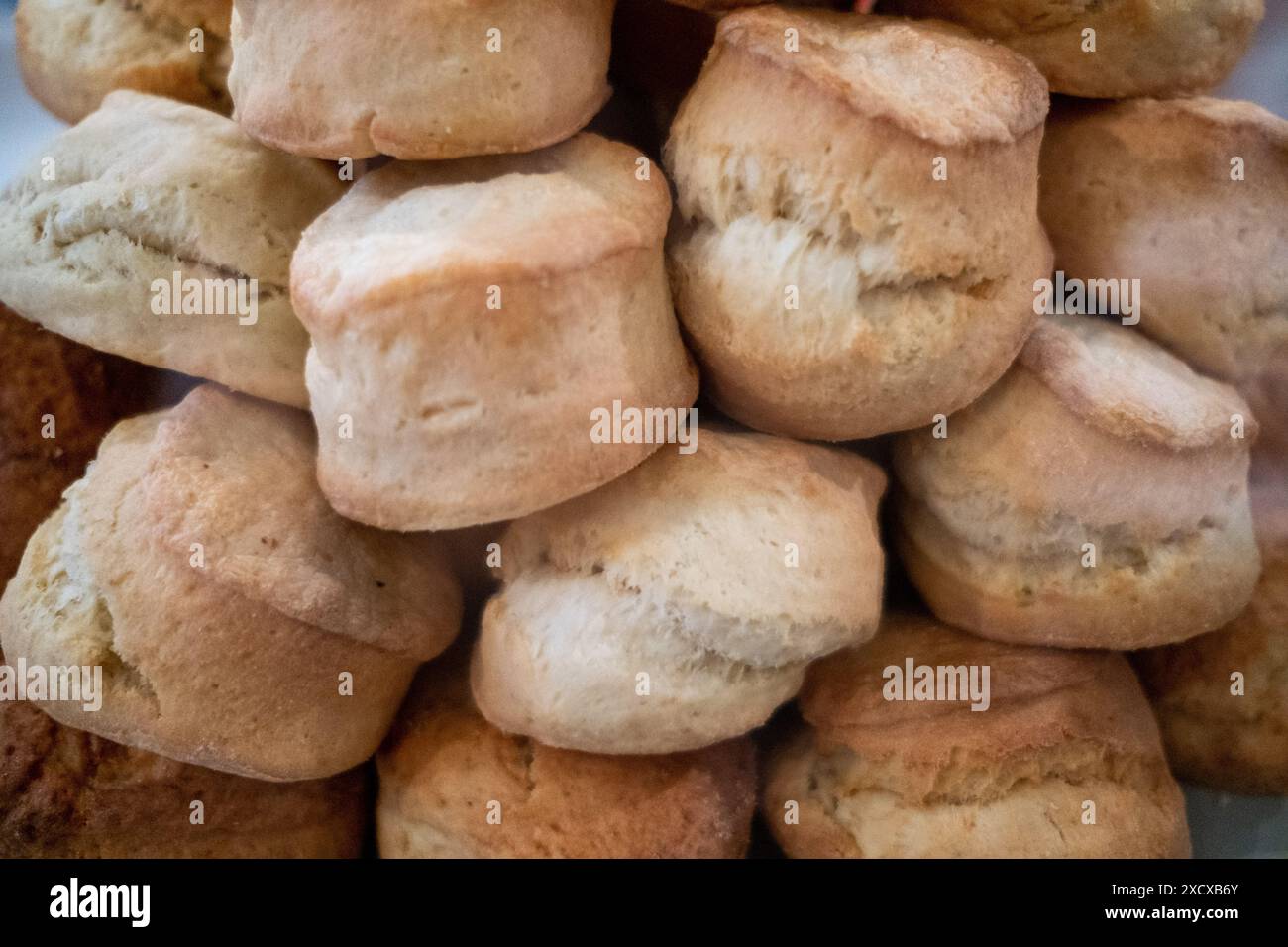 Homemade scone at Pages & Sips, cafe restaurant bookshop with pastry ...