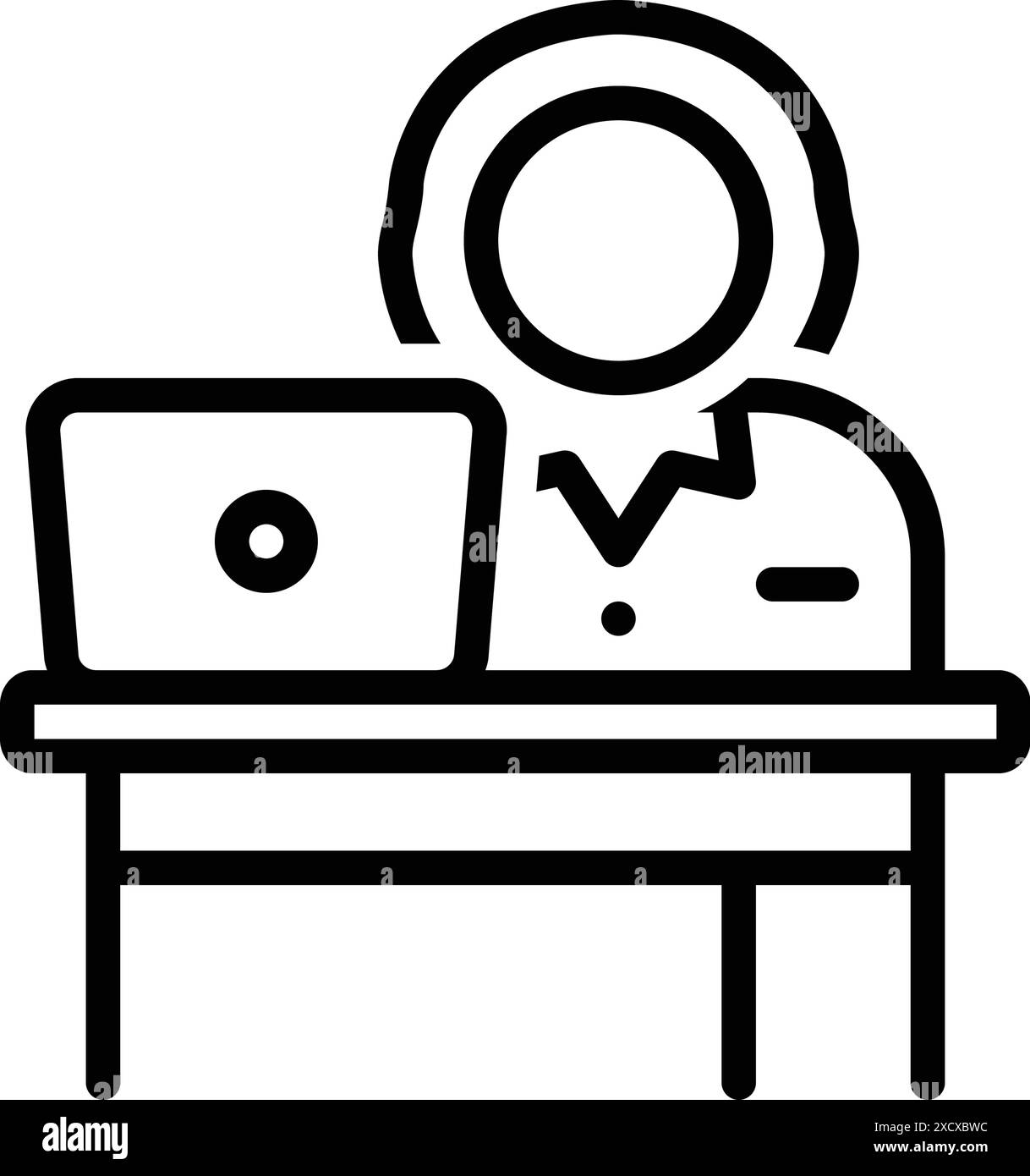 Secretary desk illustration Black and White Stock Photos & Images - Alamy