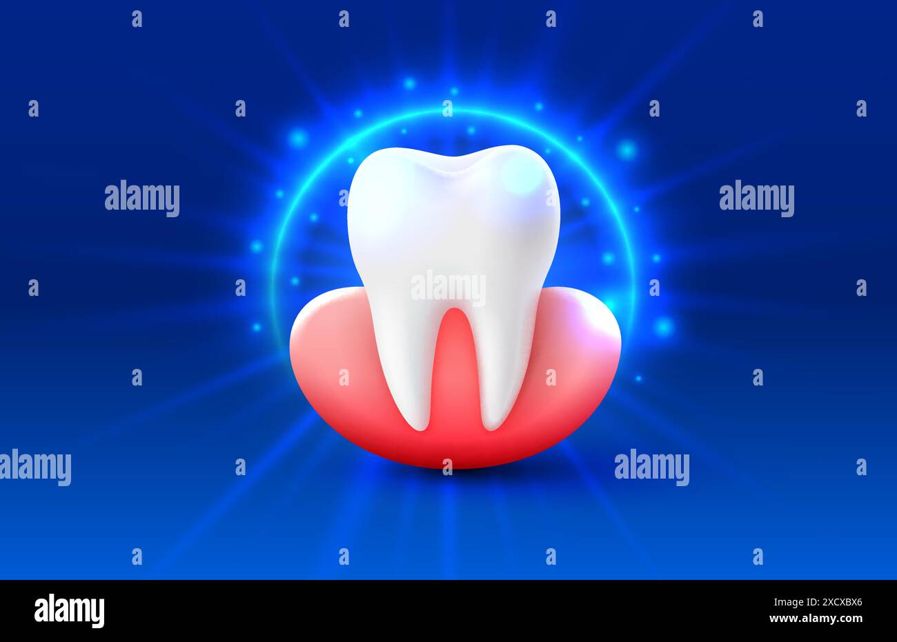 Protection of teeth, treatment against viruses and caries. Vector Stock ...