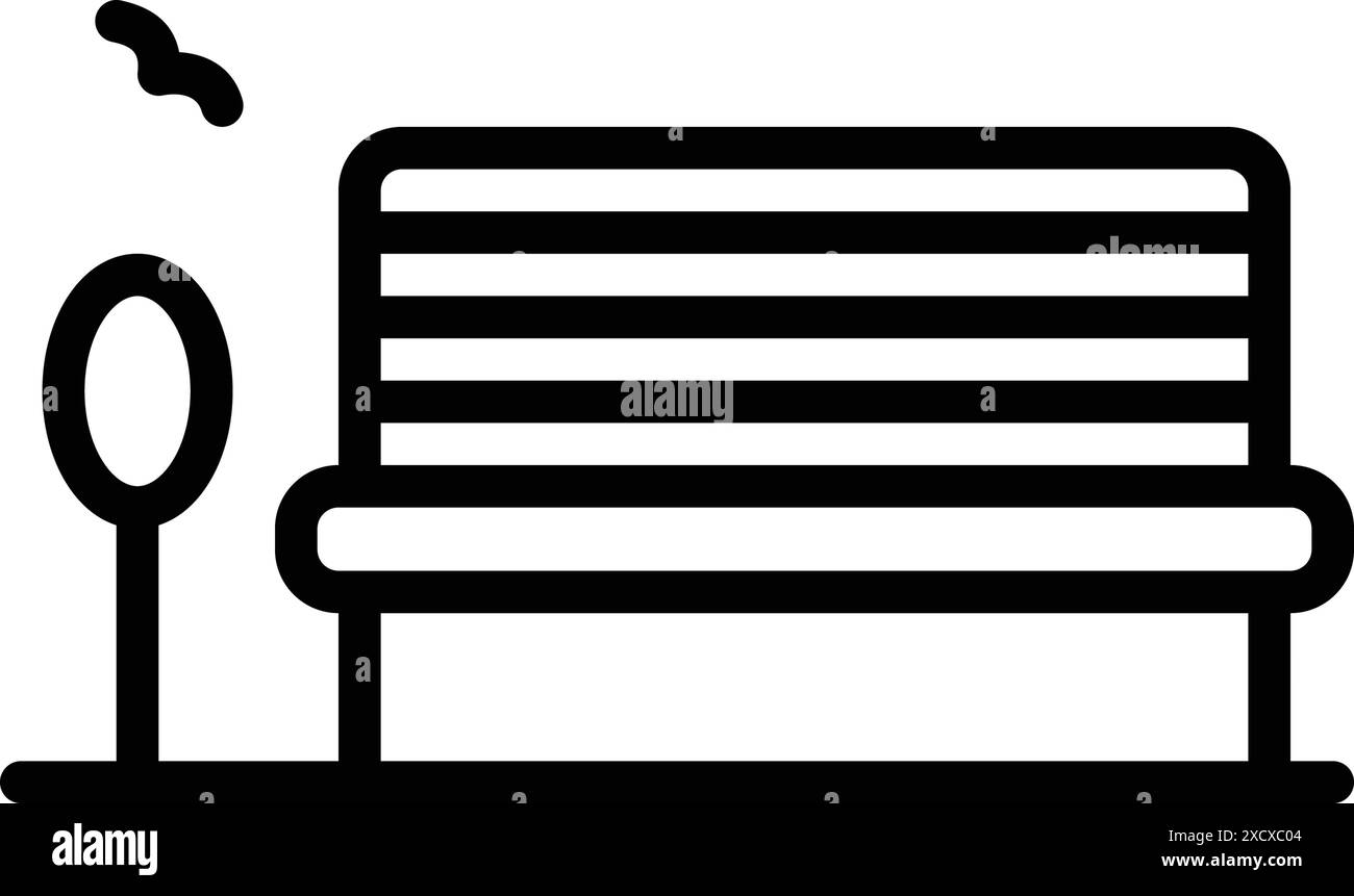 Icon for bench,park,furniture Stock Vector Image & Art - Alamy