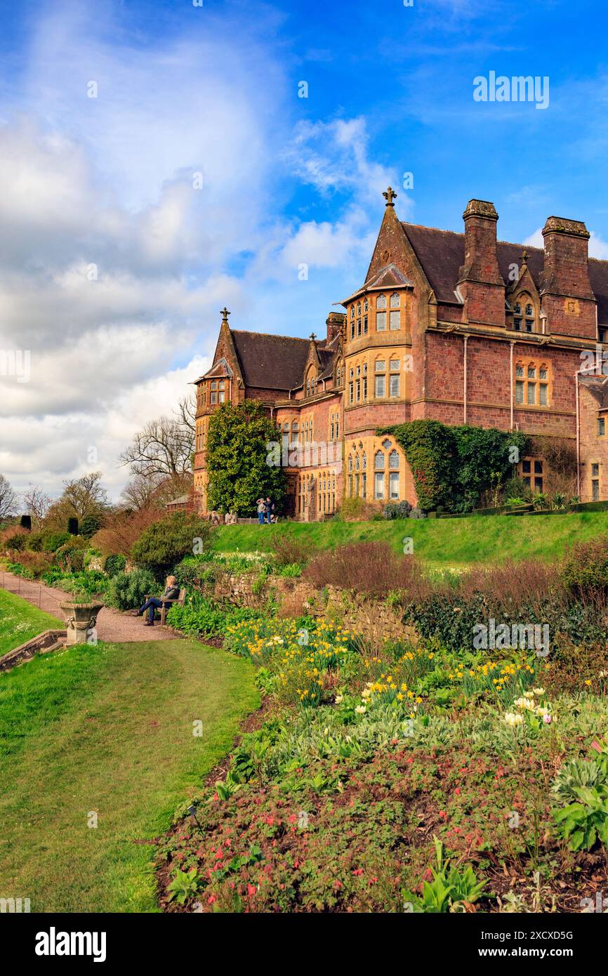 The south front of Knightshayes Court, nr. Tiverton, Devon, England, UK ...