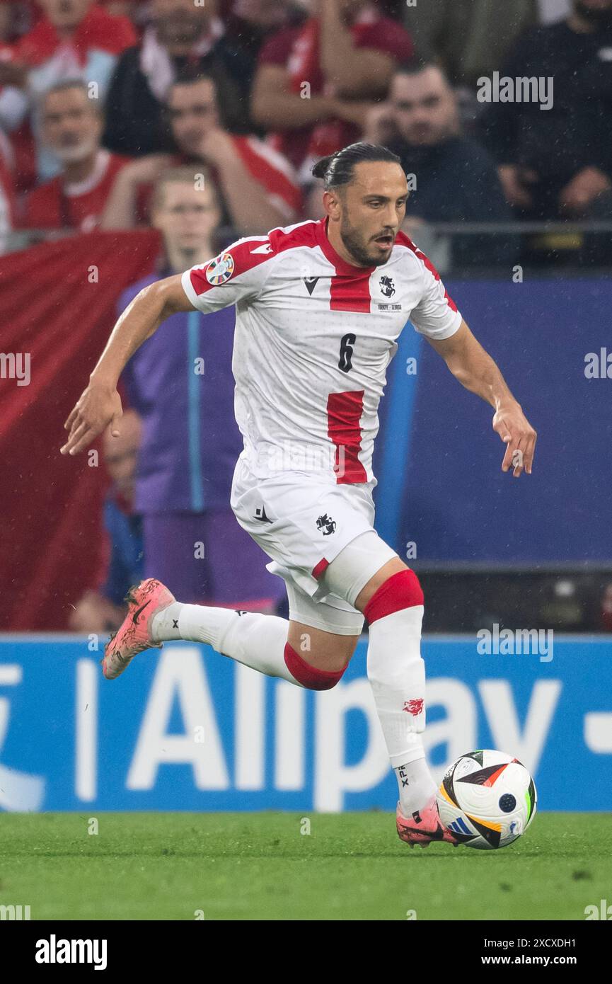 Giorgi Kochorashvili (Georgia) during the UEFA Euro Germany 2024 match ...