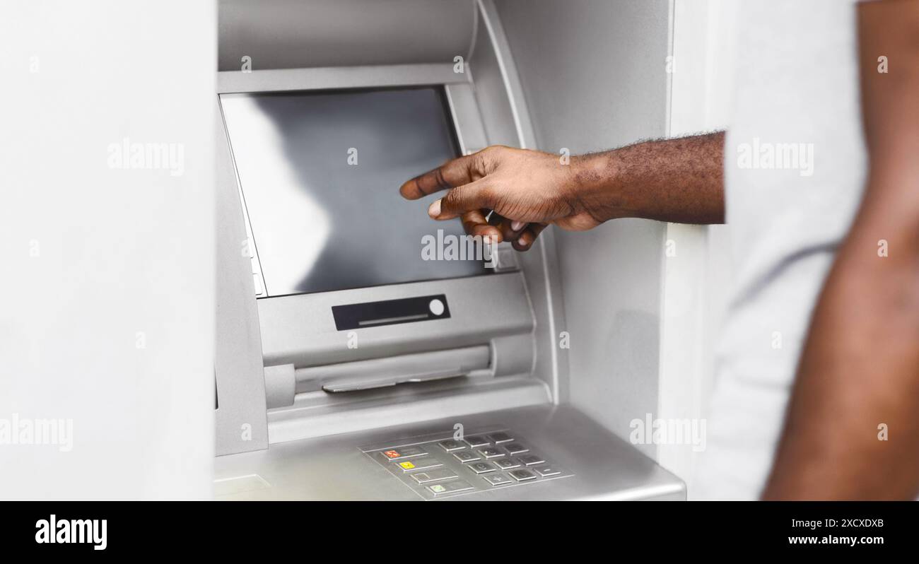 Black screen atm hi-res stock photography and images - Alamy