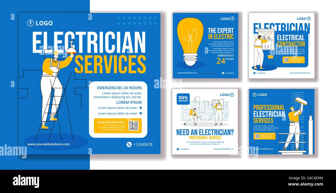 Electric engineer Stock Vector Images - Alamy