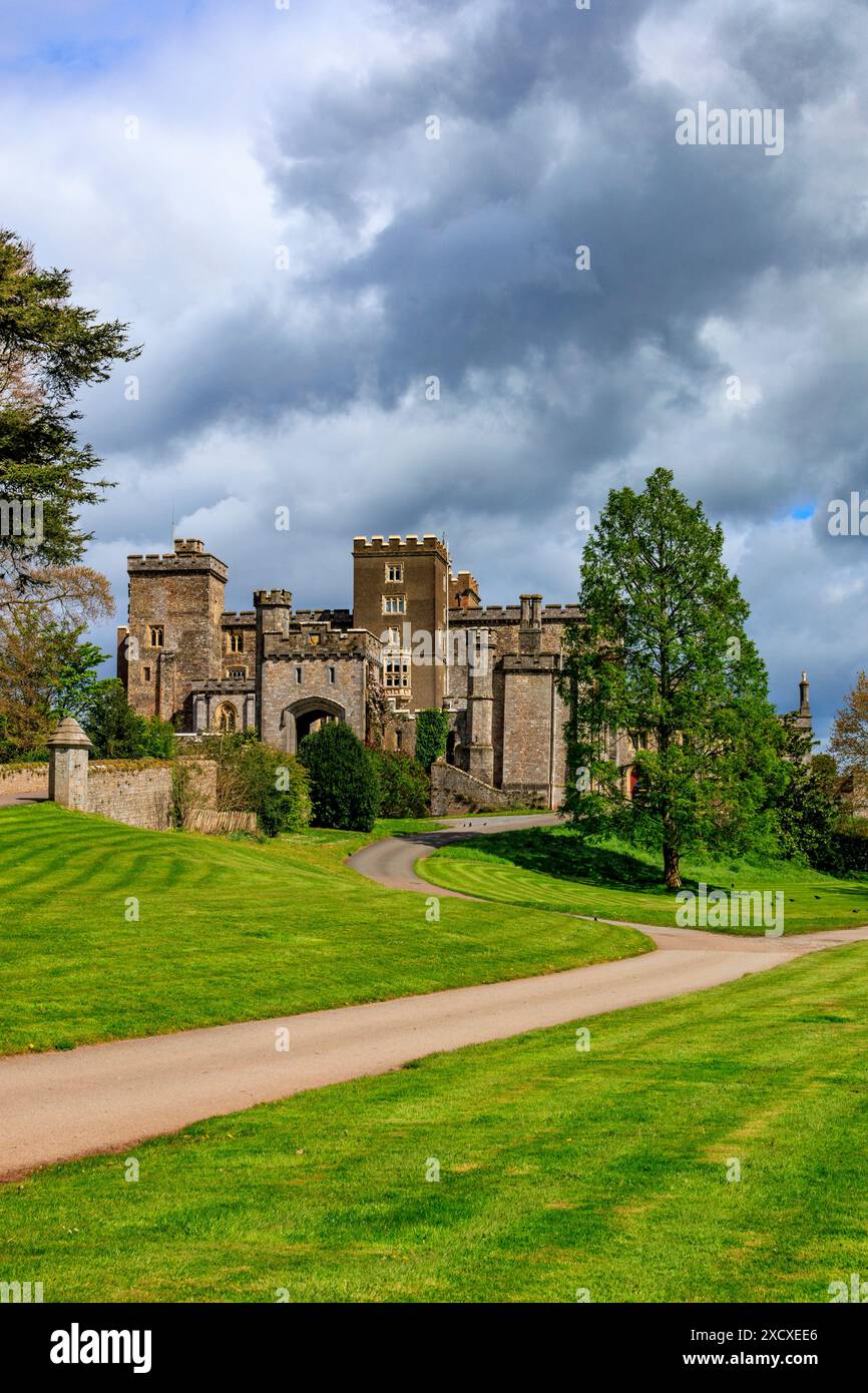 Powderham castle near in spring hi-res stock photography and images - Alamy