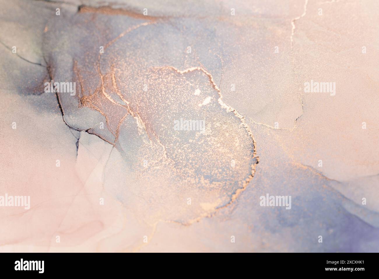 A Soft Whisper of Rose and Gold Stock Photo - Alamy