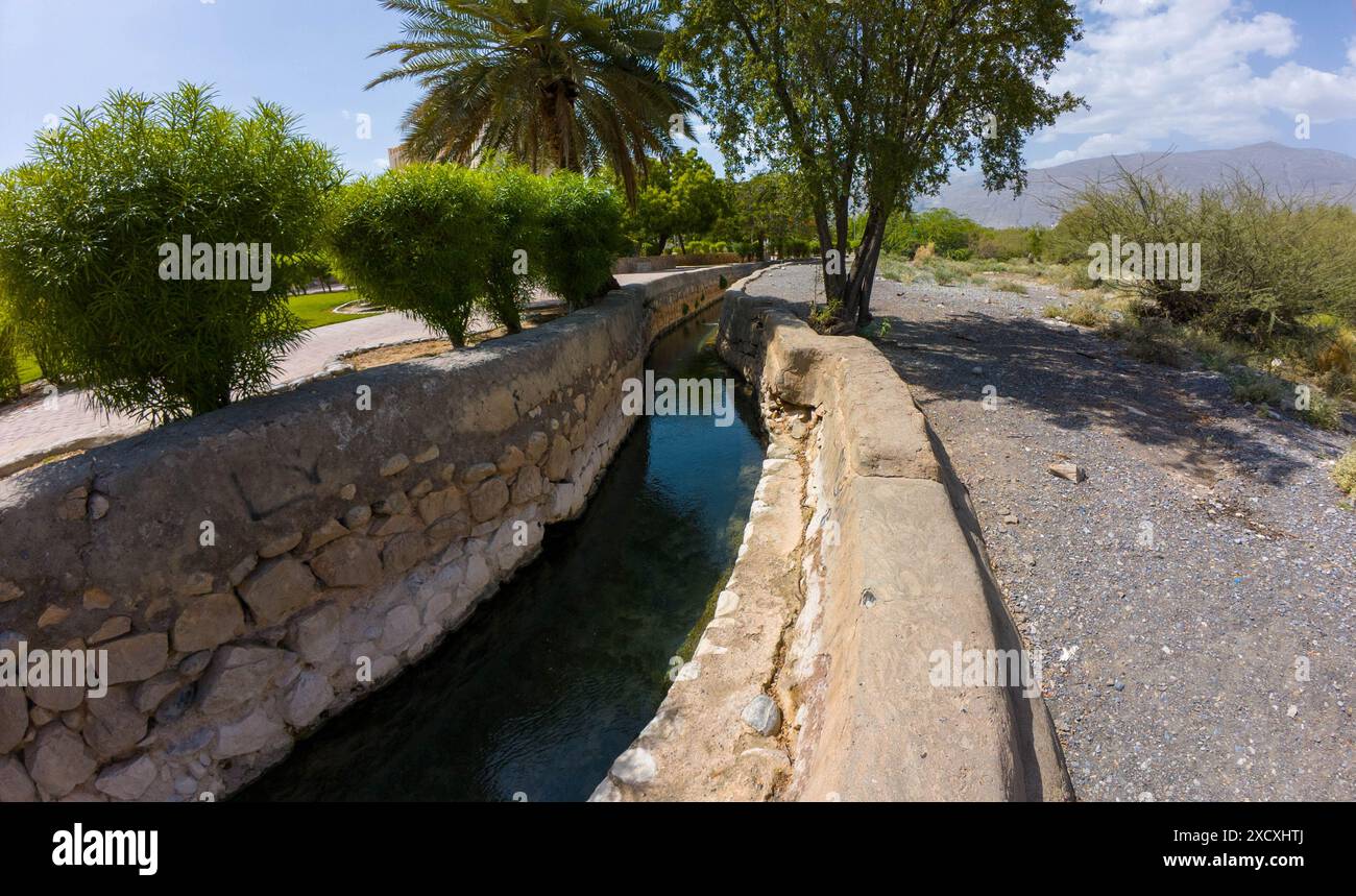 Photography of old traditional irrigation system in Nizwah, Oman during ...