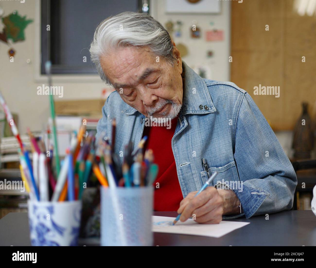 Akira Uno, a Japanese graphic artist, illustrator and painter Akita Uno ...