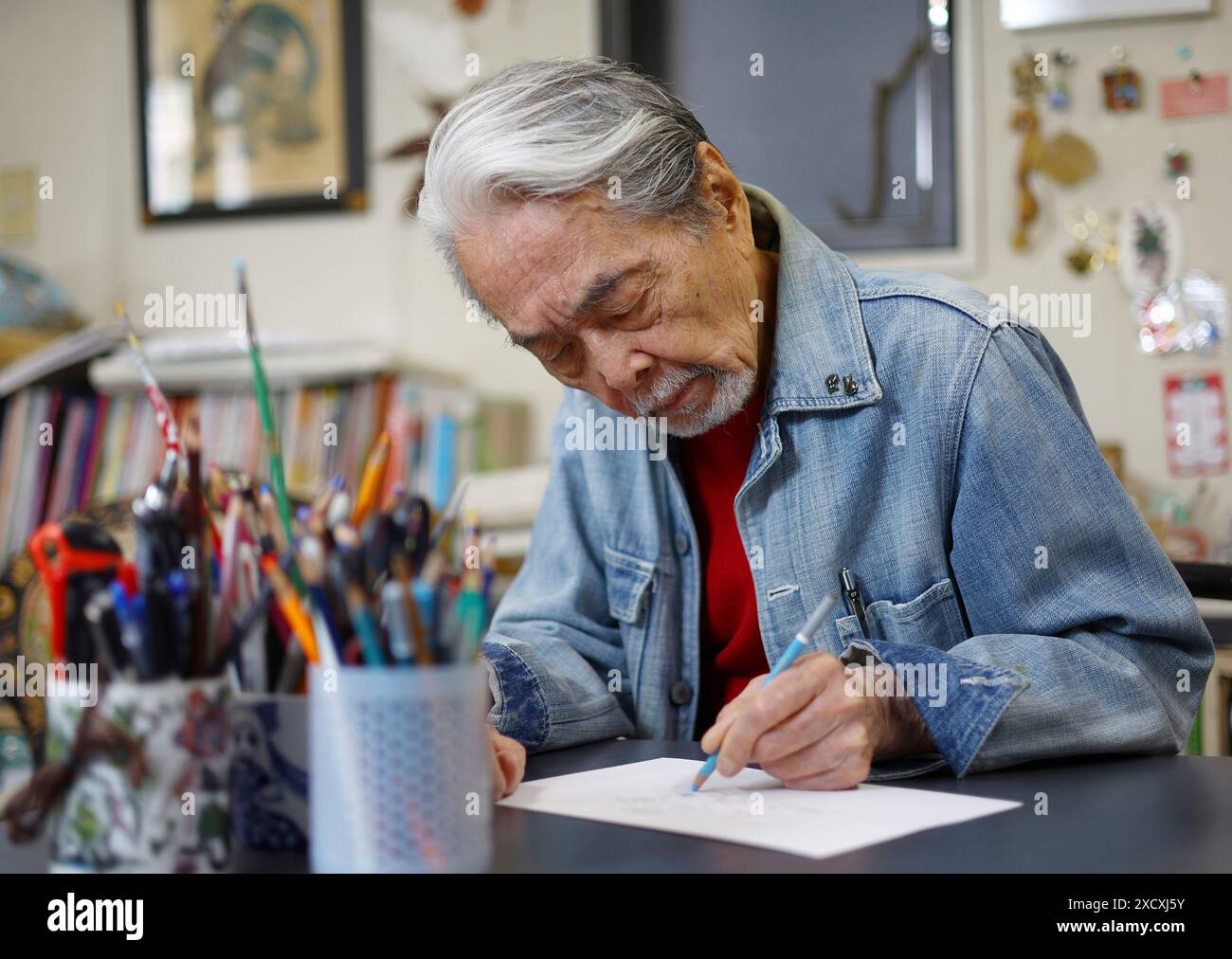 Akira Uno, a Japanese graphic artist, illustrator and painter Akita Uno ...