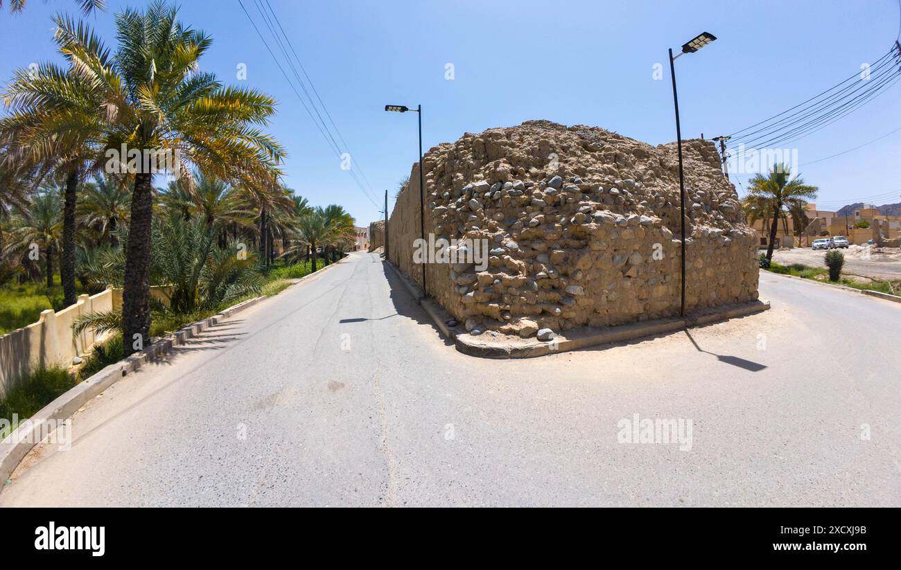 Photography of old abandoned adobe castle near Nizwah in Oman during ...